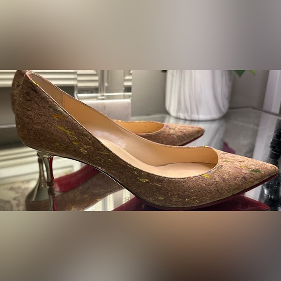 Christian Louboutin | Shoes | Christian Louboutin Cork Heels 65mm Size ...